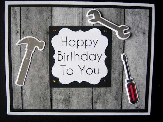 Tool-man Birthday Card | Etsy