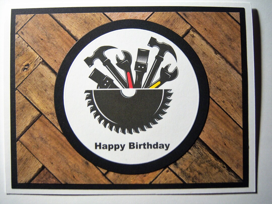 Wheel of Tools Birthday Card - Etsy
