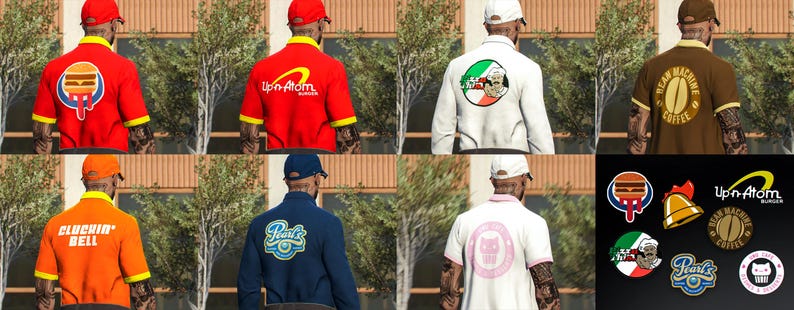 Uniforme de restaurante / Ropa personalizada FiveM / Hombre + Mujer ...