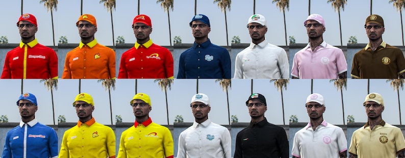 Uniforme de restaurante / Ropa personalizada FiveM / Hombre + Mujer ...