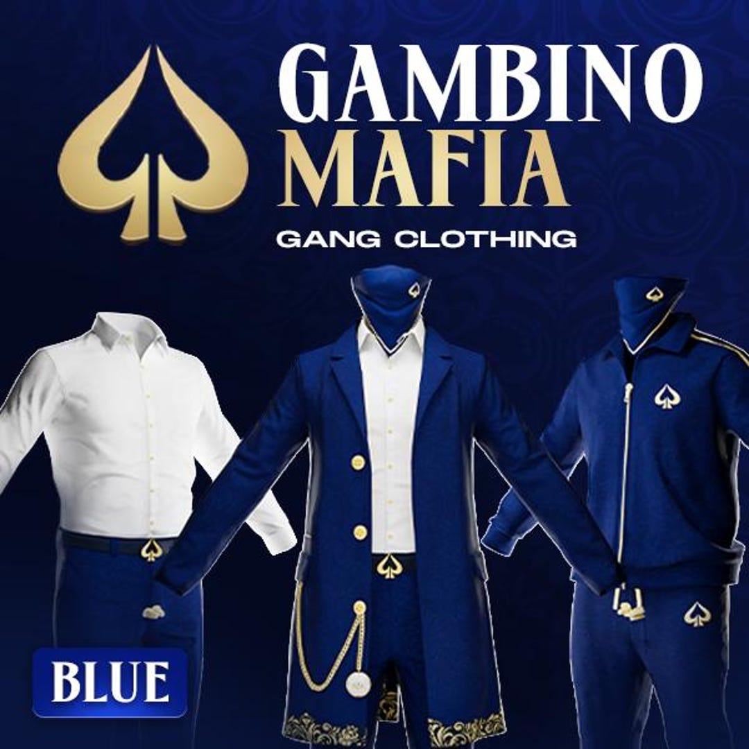 Gambino Mafia Gang Clothing | Fivem Custom Clothing | Male + Female ...