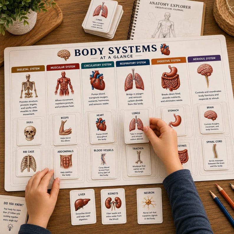 Human Body Explorer | Unit Study Printable Kit | Anatomy Science ...