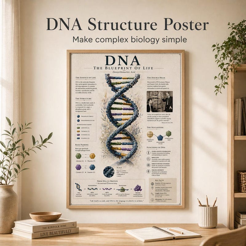 Dna Poster for Kids - Etsy
