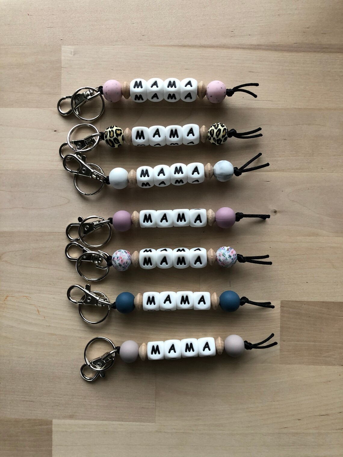 Custom MAMA Letters Keychain / Mama Keychain | Etsy