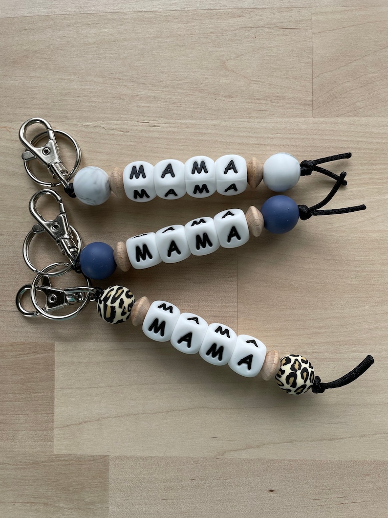 Custom MAMA Letters Keychain / Mama Keychain - Etsy