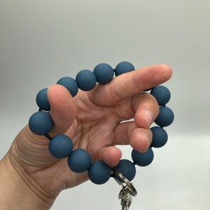 Custom Stretchy Silicone Bracelet Keychain // Mama Wristlet Keychain ...