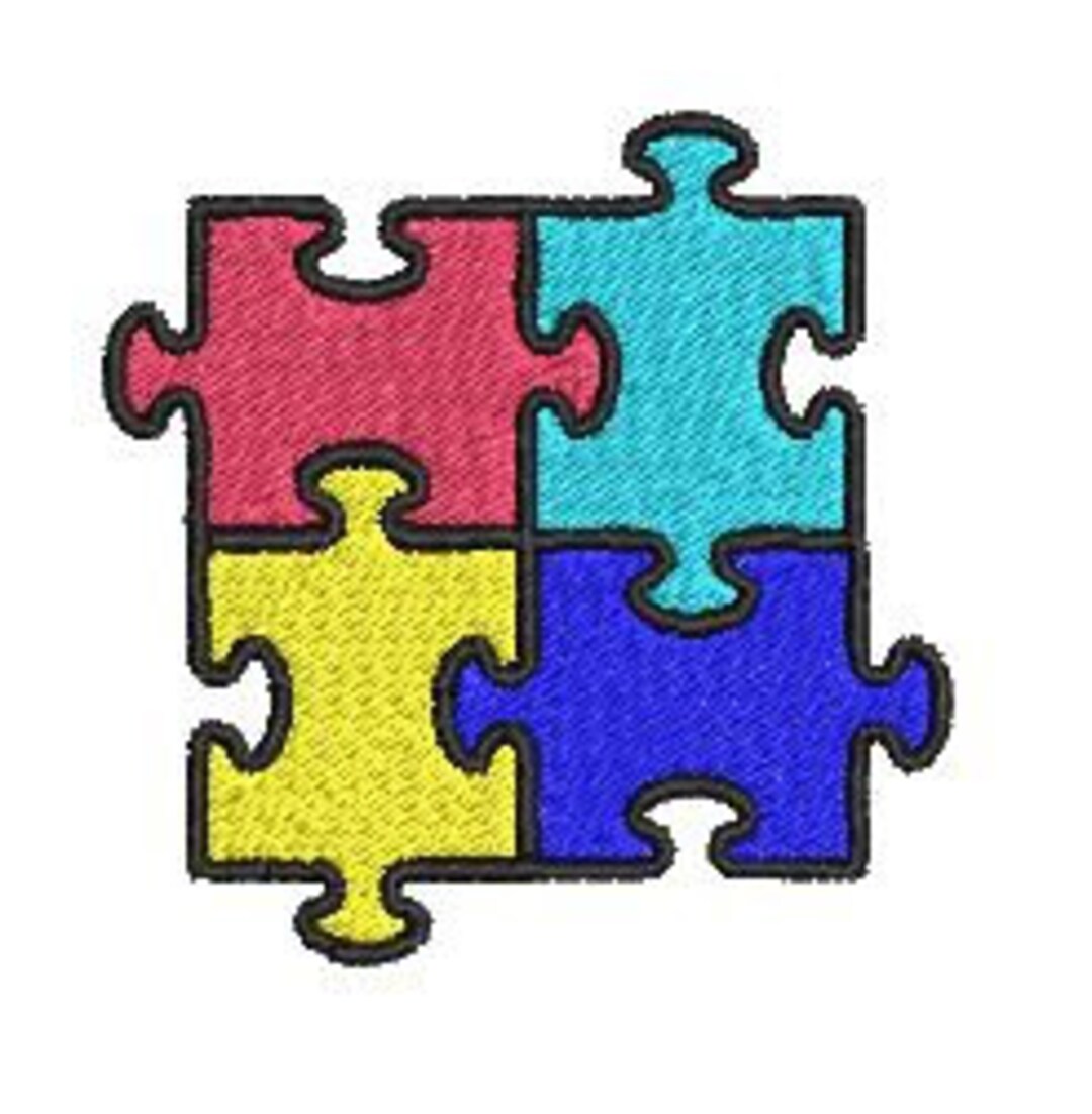 Autism Puzzle Machine Embroidery Design, Autism Awareness, Autistic - Etsy