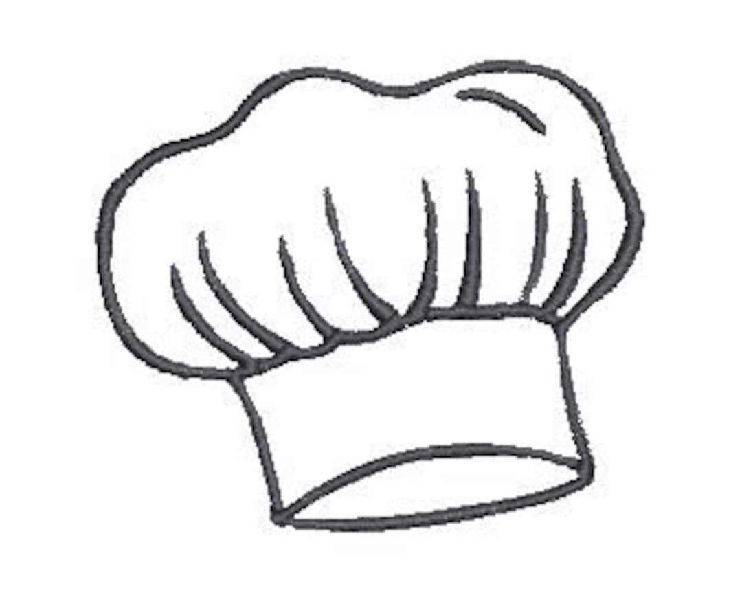Chef Hat, Machine Embroidery Design, 4 Sizes, Hat Designs, Cook ...