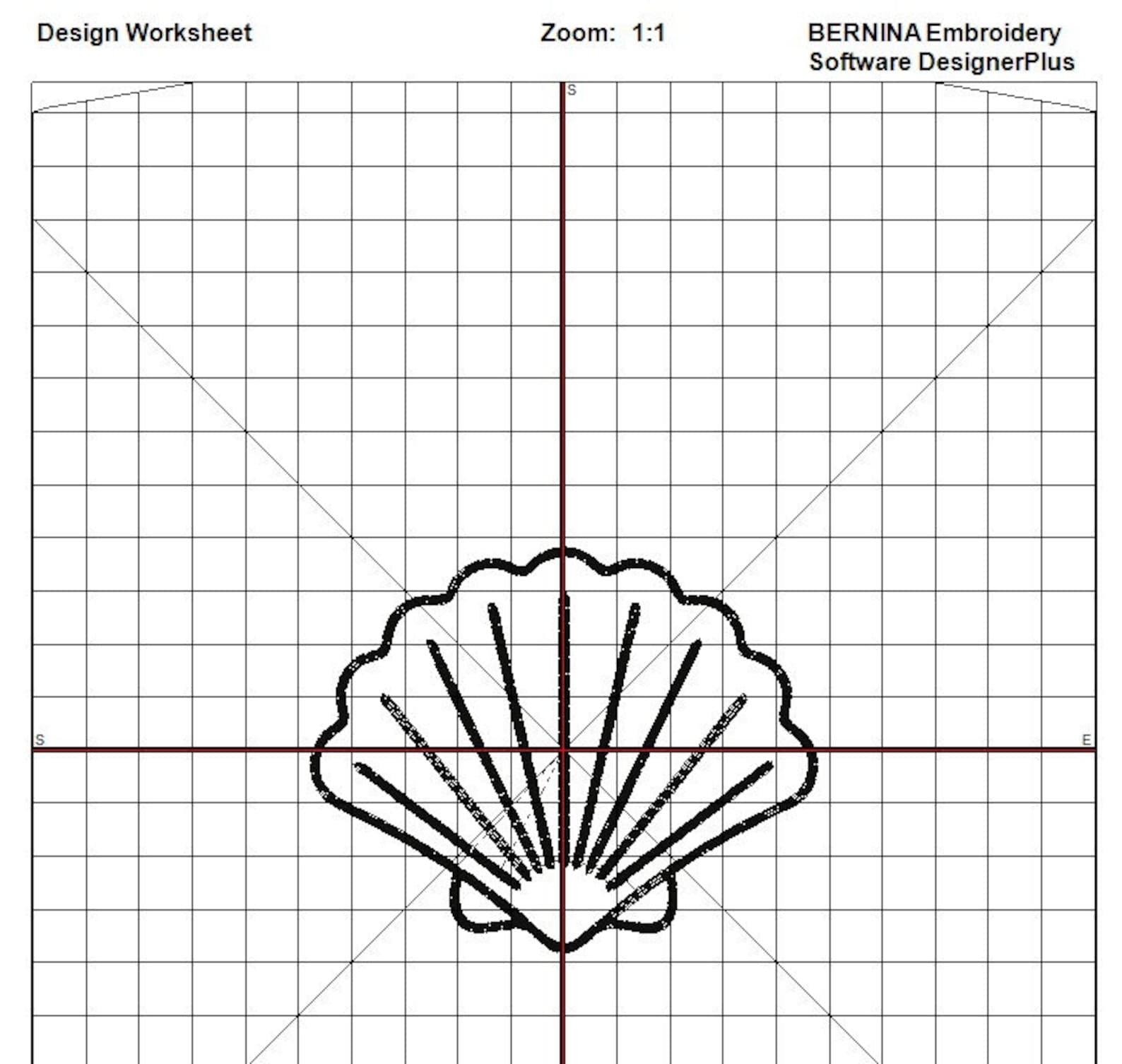 Shell Machine Embroidery Design NOT A PATCH Sea Shell - Etsy