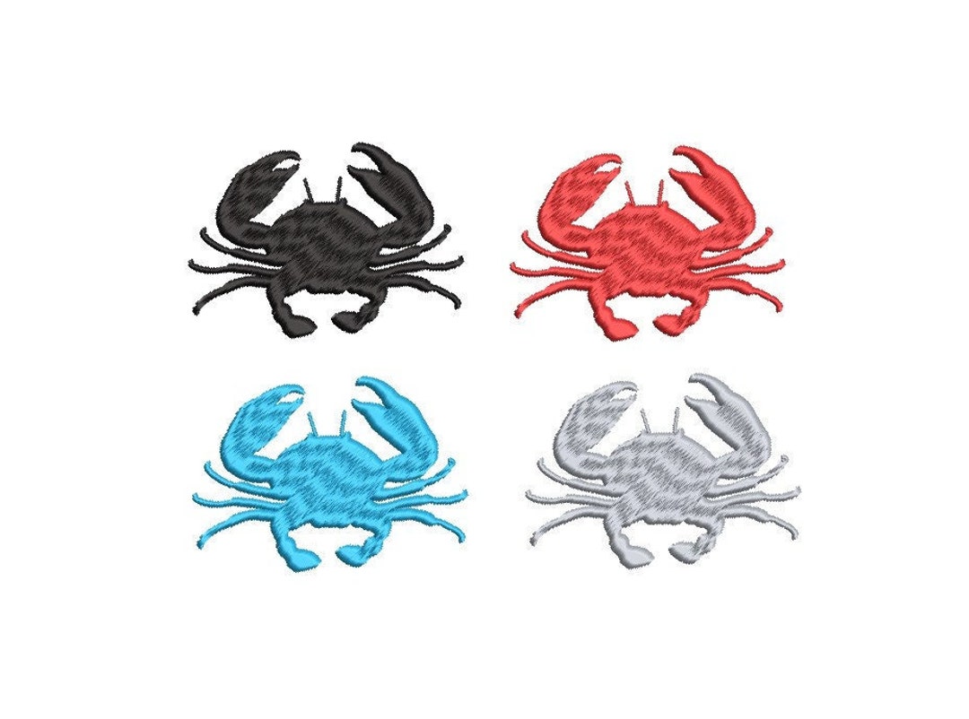 Crab Machine Embroidery Design, Sea Life (5 Sizes) (digital Download ...