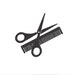 Scissor and Comb Machine Embroidery Design, 4 Sizes Scissor Comb Hair ...