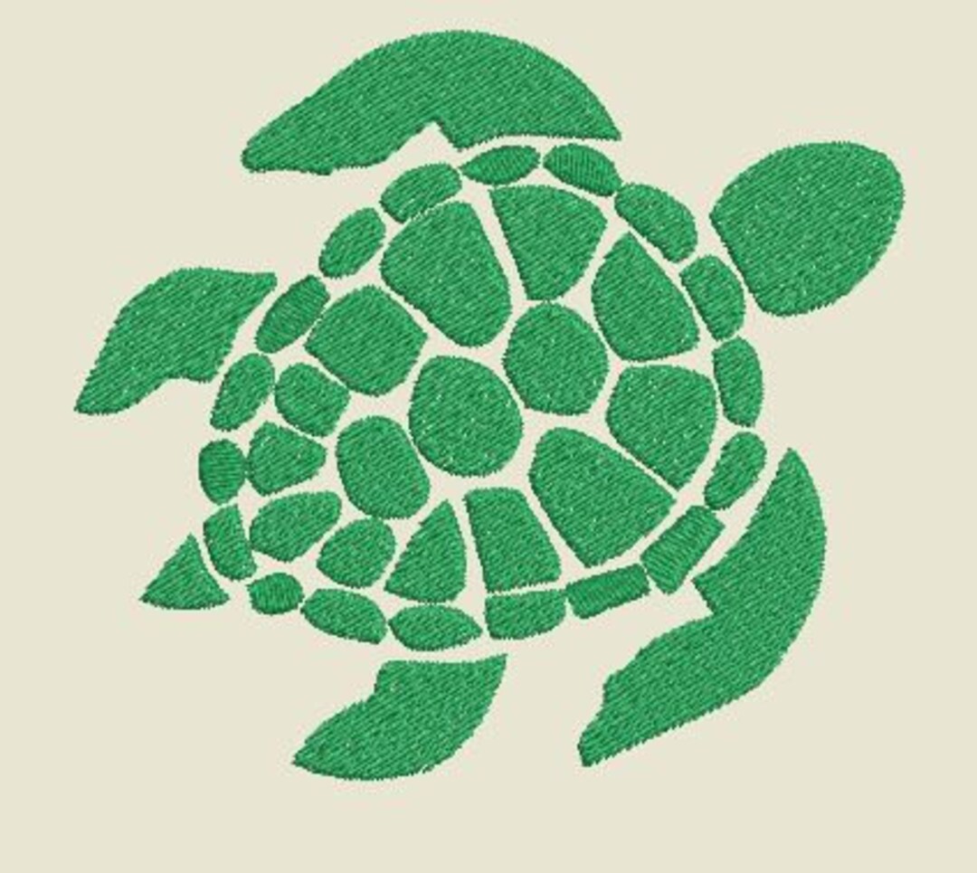 Sea Turtle Machine Embroidery Design - Etsy
