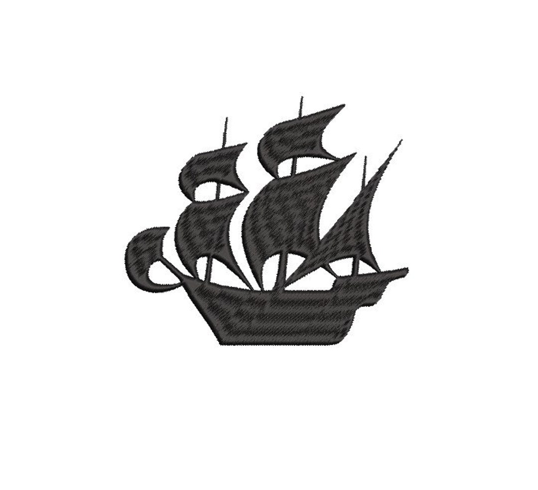 Pirate Ship Machine Embroidery Design, 3 Sizes (digital Download) - Etsy