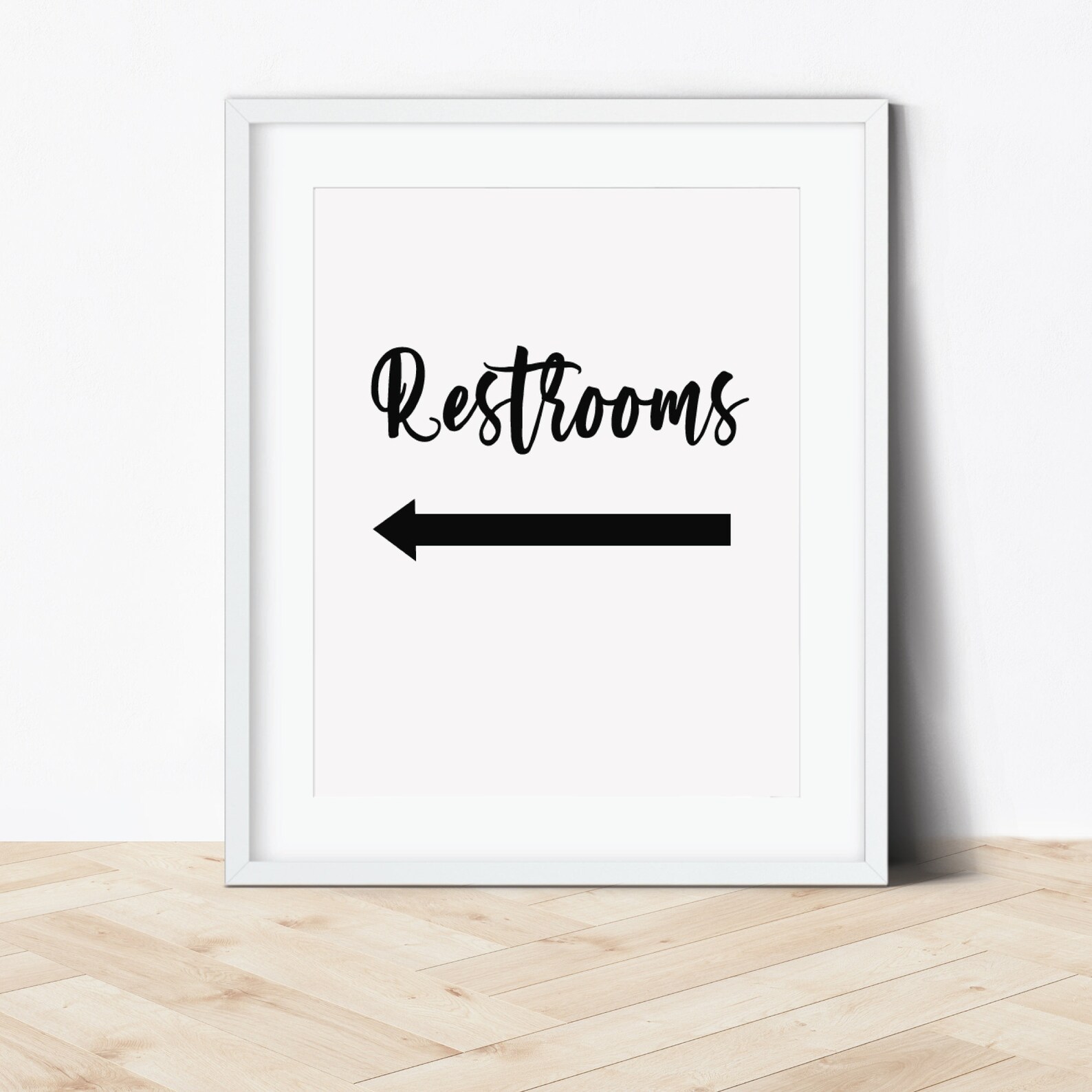 Restroom Sign, Wedding Restroom Sign, Restroom Directional, Wedding ...