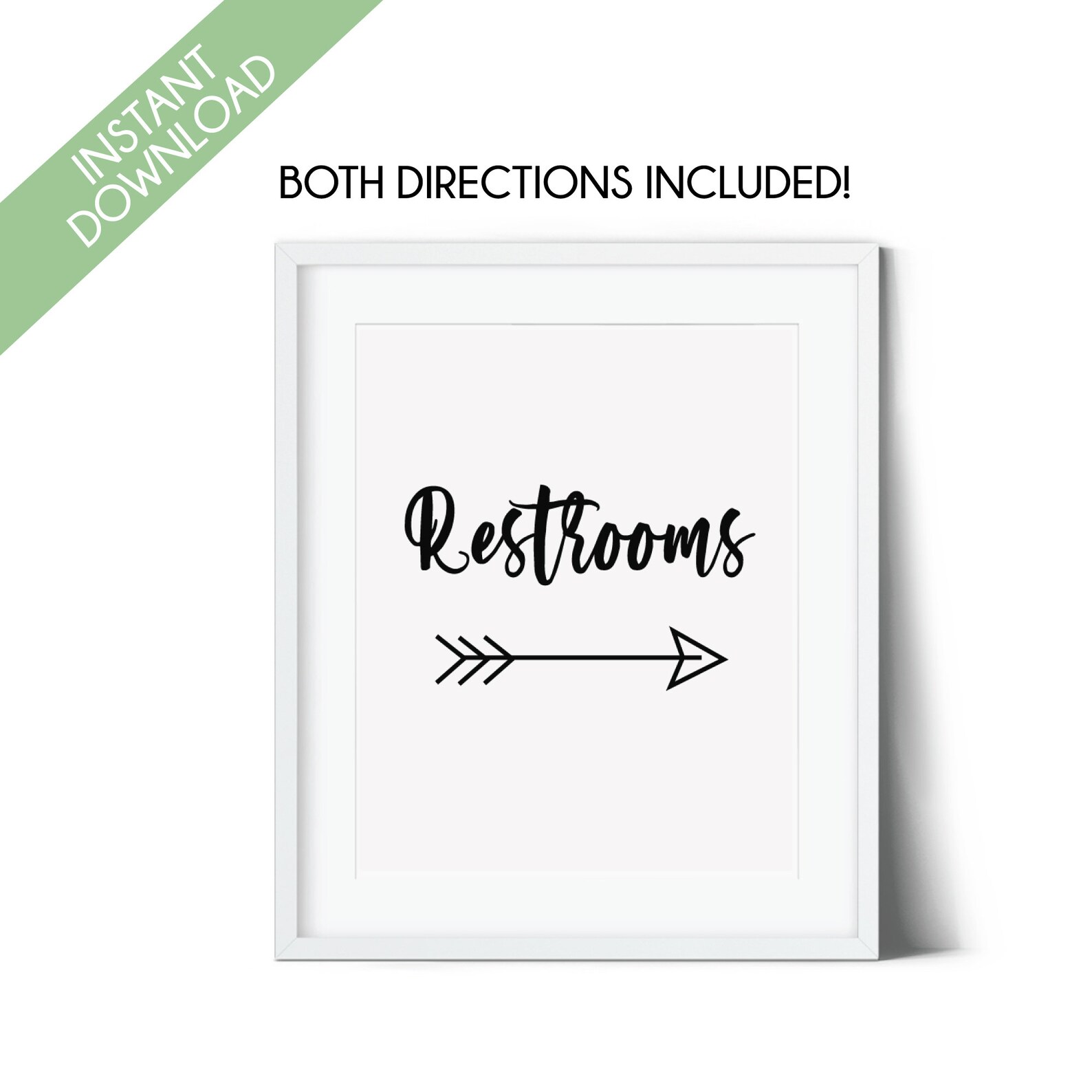 Restroom Sign, Wedding Restroom Sign, Restroom Directional, Wedding ...