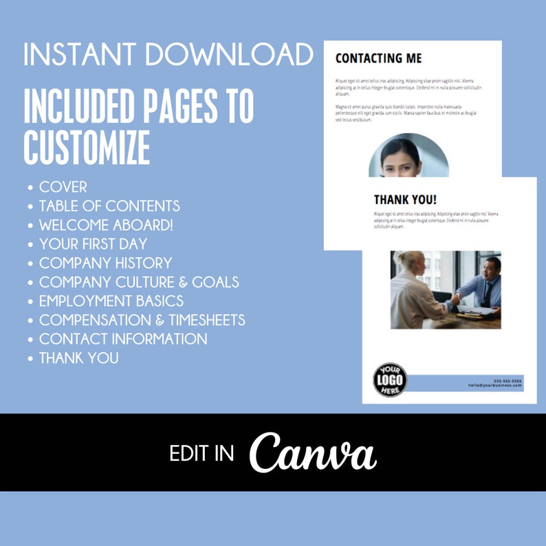 Employee Onboarding, Canva Template, Editable Welcome, Small Business ...