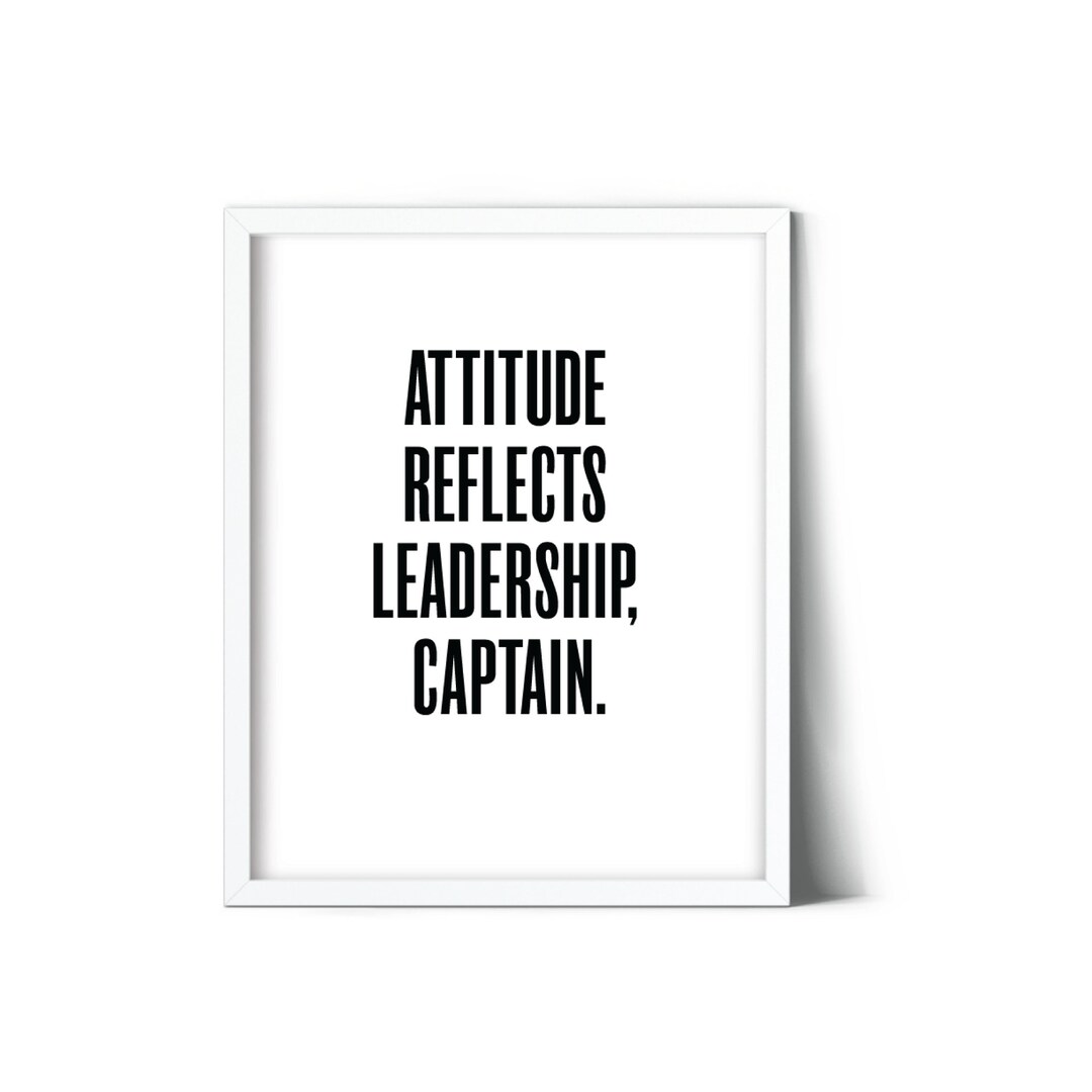 Sports Printable / Attitude Reflects Leadership / Printable Sports ...