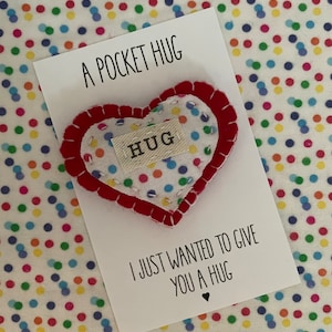 6 Rainbow Pocket Hug Hearts | Nurses Appreciation Gift | Small Holiday ...