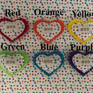 6 Rainbow Pocket Hug Hearts | Nurses Appreciation Gift | Small Holiday ...