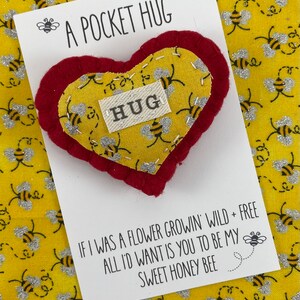 Bee Themed Shower Favor Pocket Hug | Bee Baby Shower | Garden Themed ...
