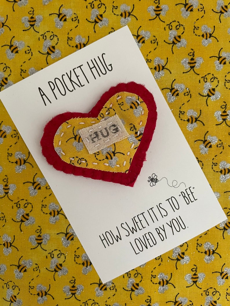 Bee Loved Bee Well Bee Kind Pocket Hug Gift Just Be You Gift - Etsy