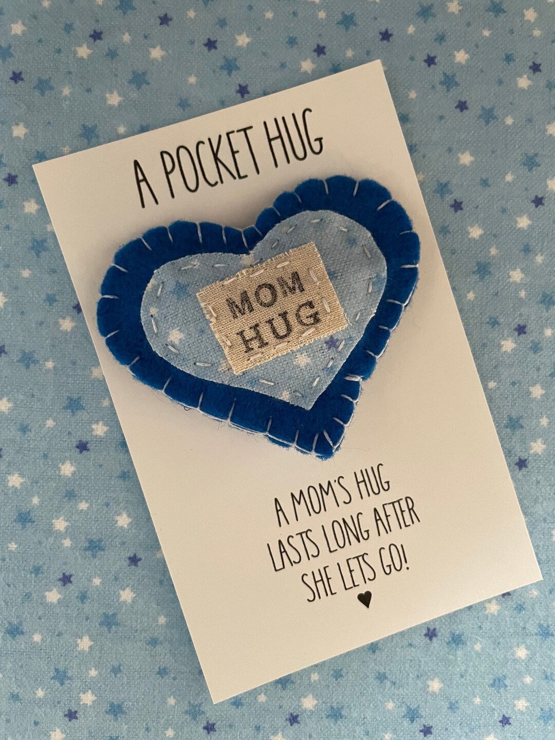 Boy Mom Pocket Hug College Freshman Gift Sending Love From - Etsy