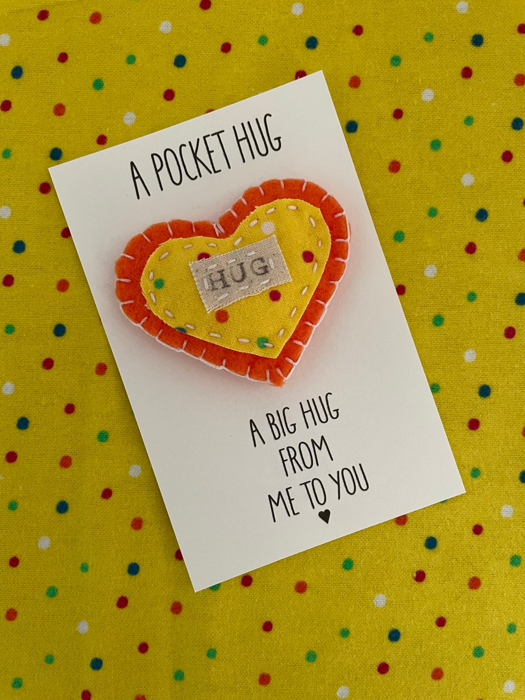 A Big Hug From Me to You Pocket Hug Introvert Gift Long Distance Friend ...