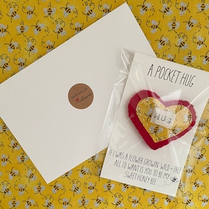 Bee Loved Bee Well Bee Kind Pocket Hug Gift Just Be You Gift - Etsy