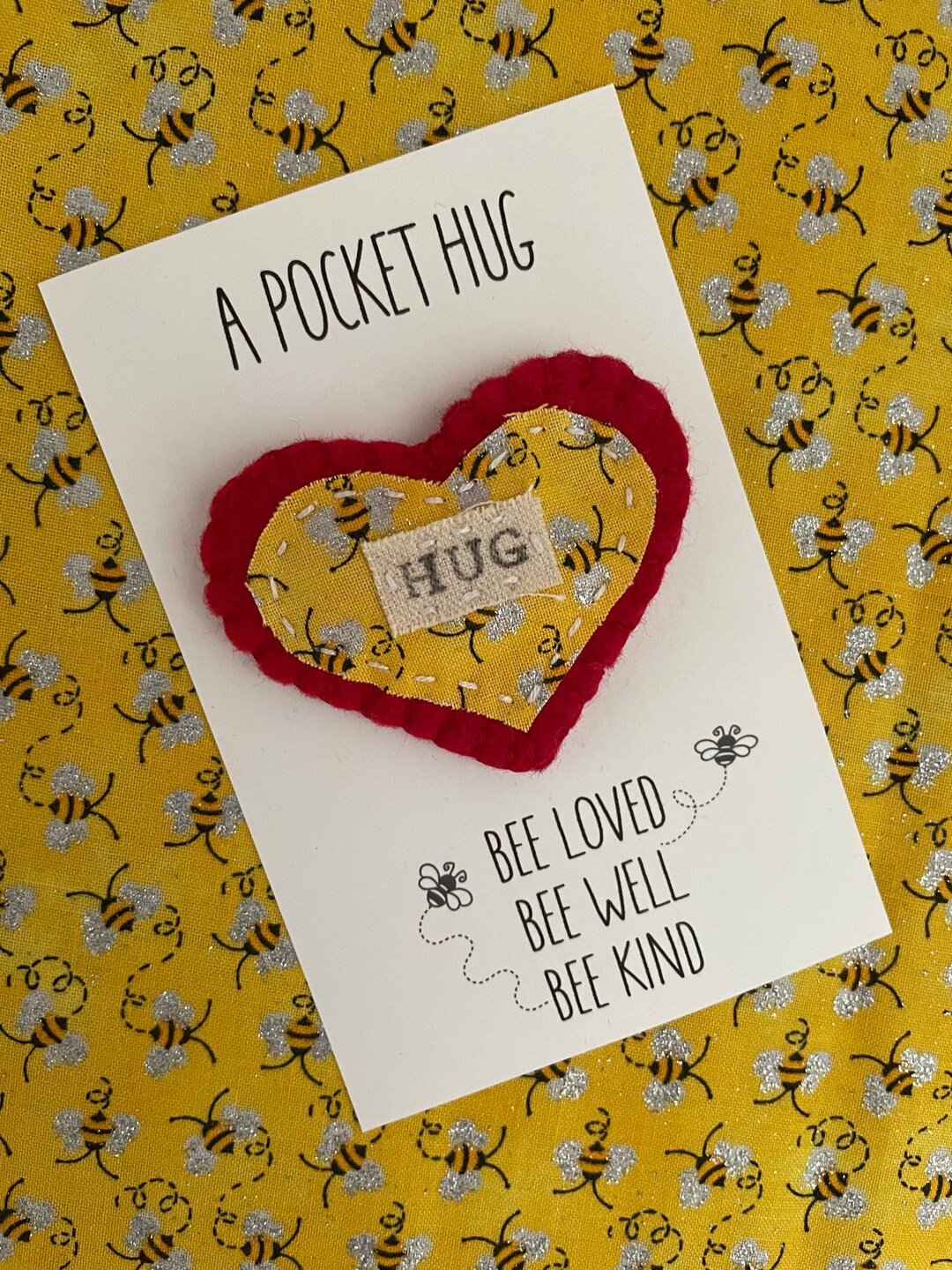 Bee Loved Bee Well Bee Kind Pocket Hug Gift Just Be You Gift - Etsy