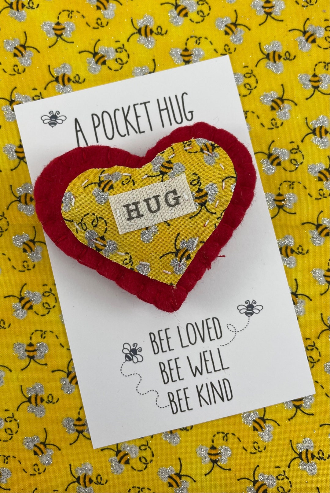 Bee Loved Bee Well Bee Kind Pocket Hug Gift Just Be You Gift - Etsy