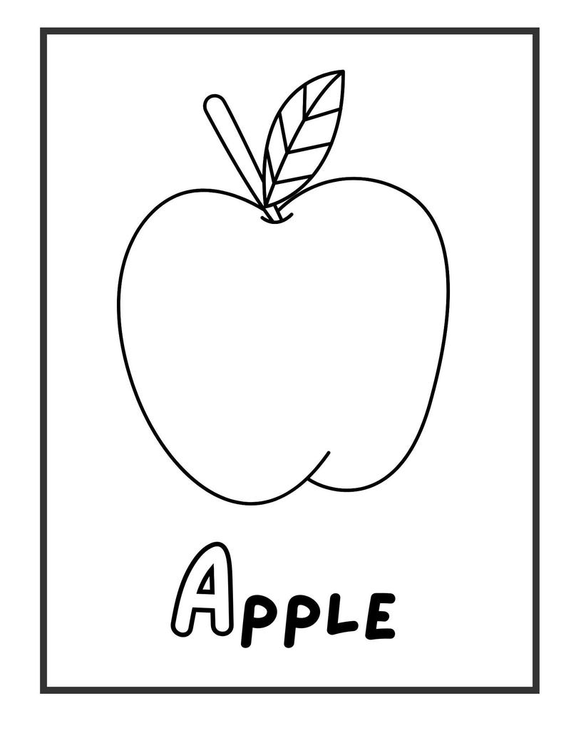 Alphabet A to Z Coloring Pages and Word Tracing. 52 Educational ...