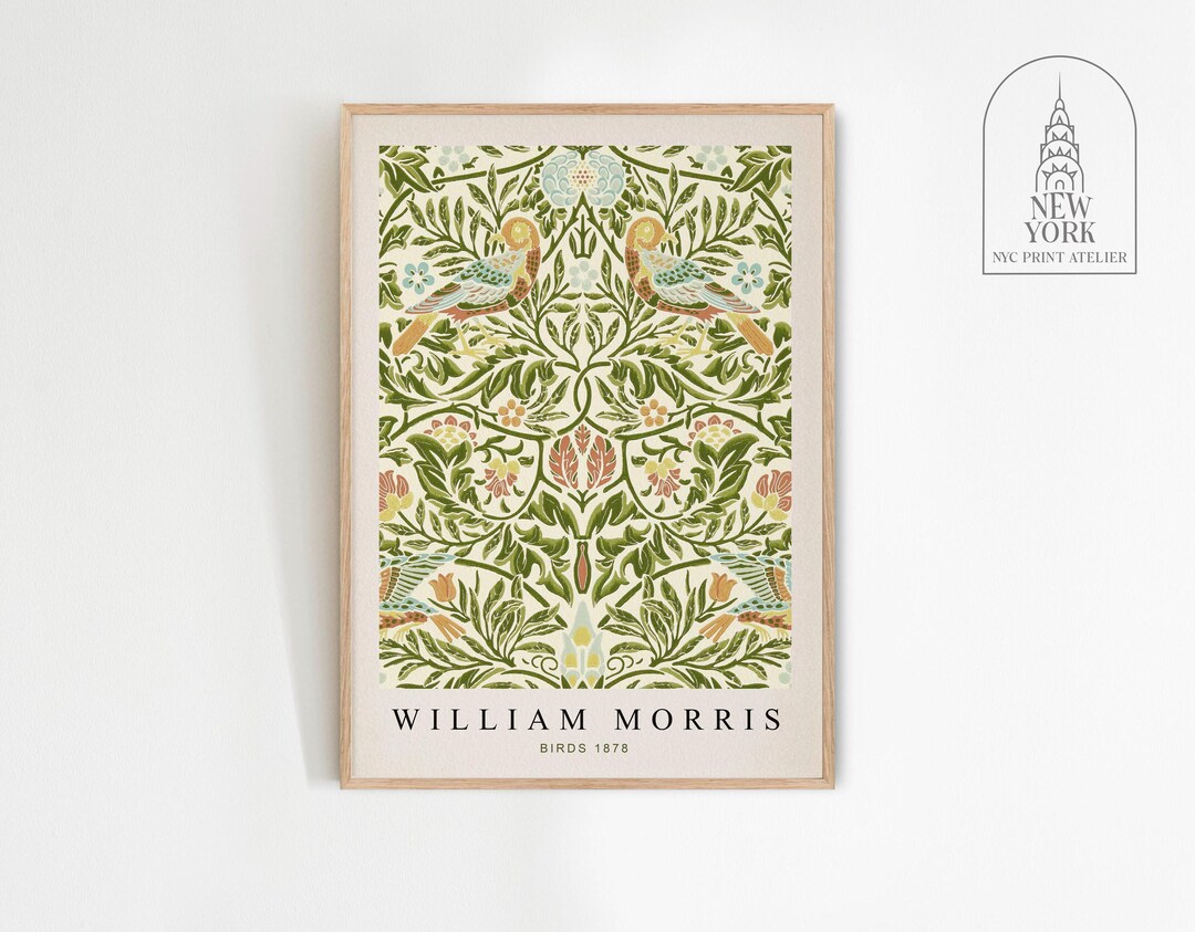 William Morris Print | Vintage William Morris Birds Poster | Vintage ...