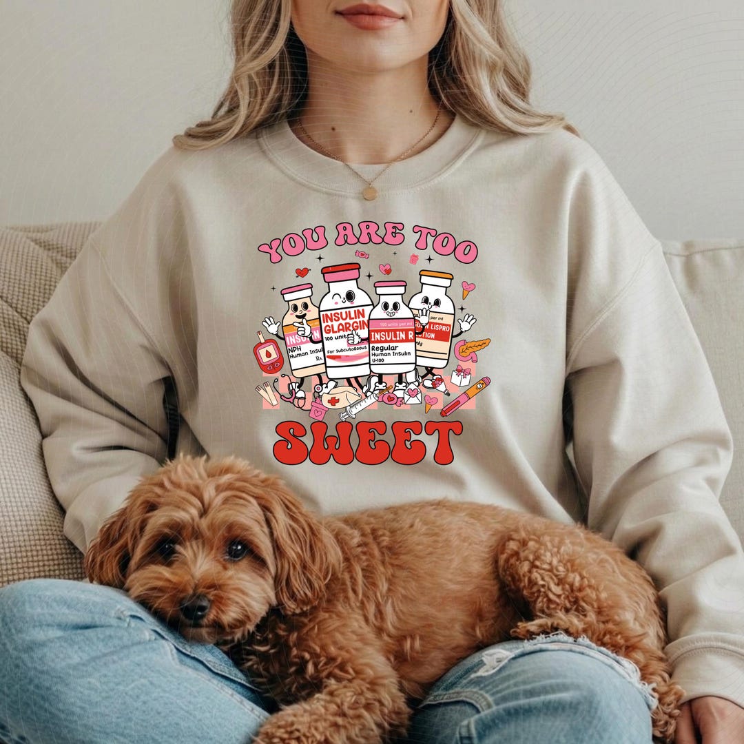 Type 1 Diabetes Shirt | Funny Insulin Sweatshirt | T1D Hoodie for ...