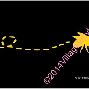 Bee Line Bee Car Window Decal - Honey Bee Car Window Decal - Car ...