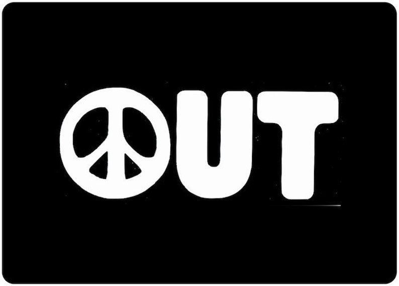 Peace Sign Car Window Decal Peace Out Decal Peace Window - Etsy