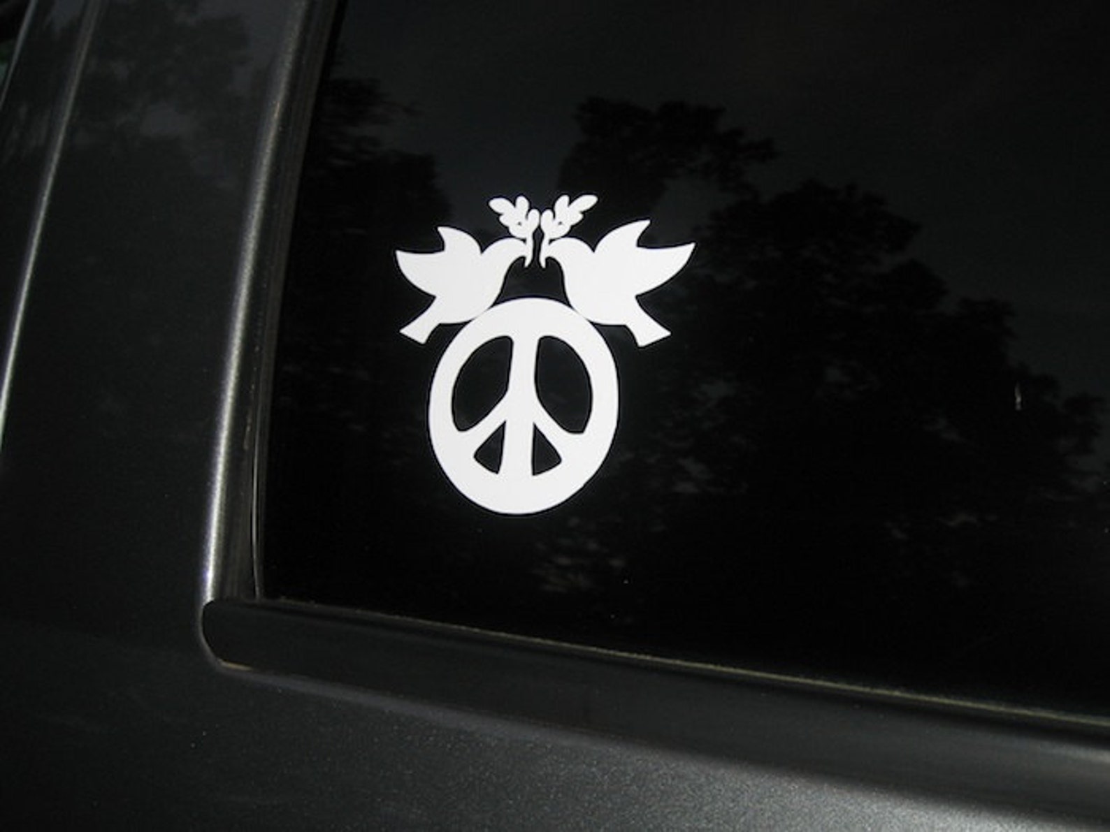 Peace Sign Decal Dove of Peace Vinyl Car Decal Peace Sign - Etsy