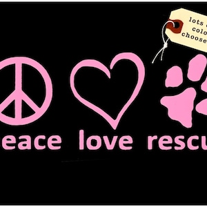 Dog Rescue Decal - Adopt a Dog Vinyl Decal - Dog Lover Window Sticker ...