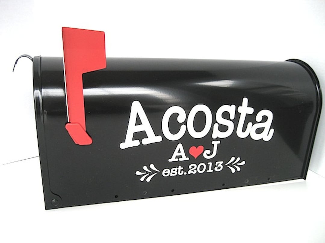 Custom Wedding Card Mailbox Vinyl LETTERING - Personalize Your Own ...