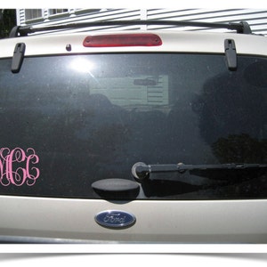 Vinyl Monogram Decal 12 Inch Personalized Vinyl Decal Vine - Etsy