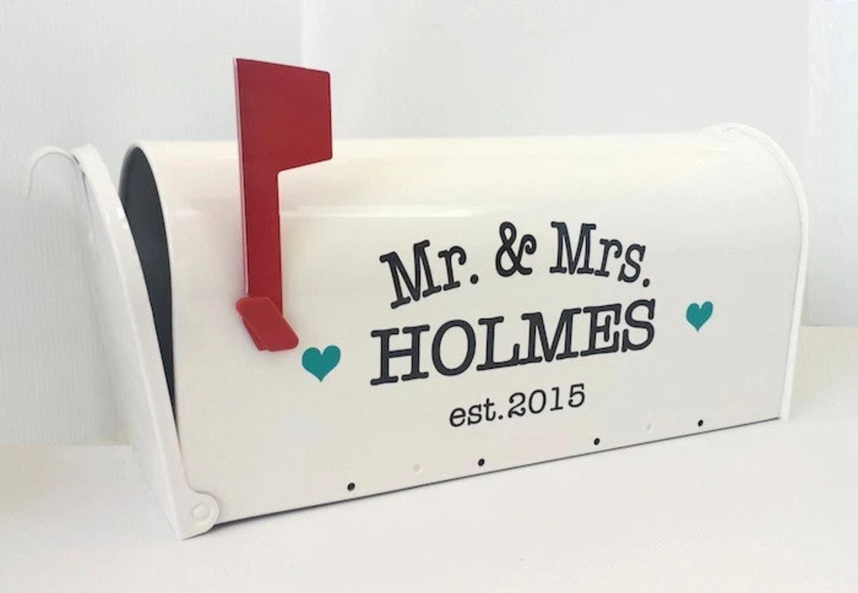 Custom Wedding Card Mailbox Vinyl LETTERING - Personalize Your Own ...