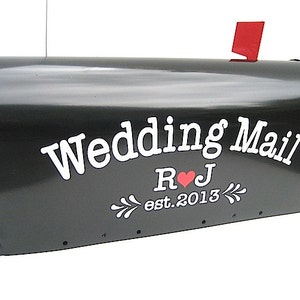 Custom Wedding Card Mailbox Vinyl LETTERING - Personalize Your Own ...
