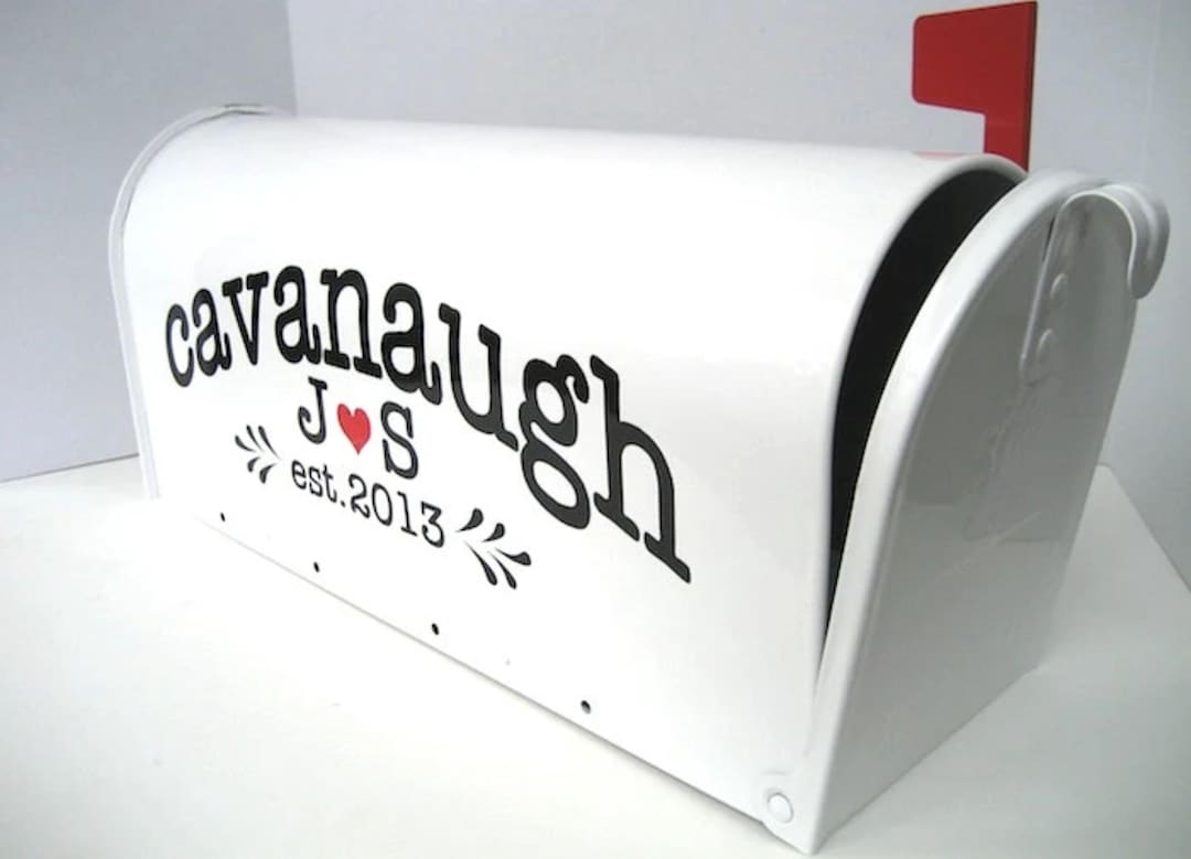 Custom Wedding Card Mailbox Vinyl LETTERING - Personalize Your Own ...
