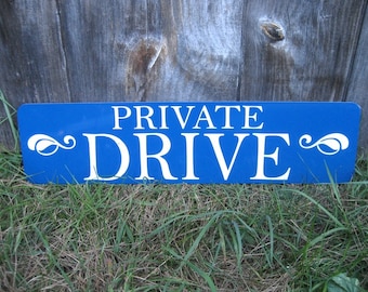 Custom Private Drive Sign - Etsy