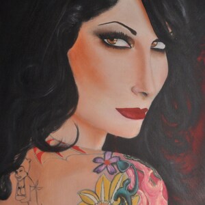 Courtney Cruz - 20 X 24" - Original Realistic Oil Painting on Studio ...