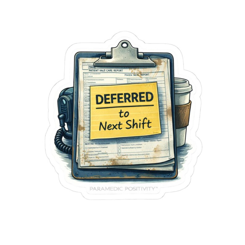 Deferred to Next Shift | Sarcastic EMS Mental Health Sticker - Etsy