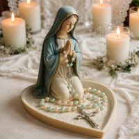 Blessed Mother Resin Wood Lamp,virgin Mary, Christian Art,christian ...