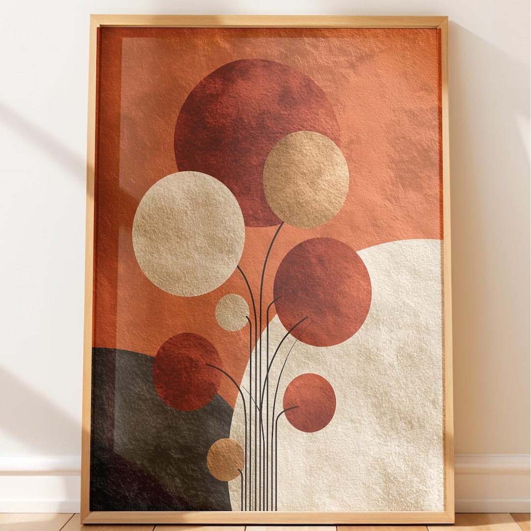 Southwestern Wall Art - Desert Abstract Print Featuring Abstract ...