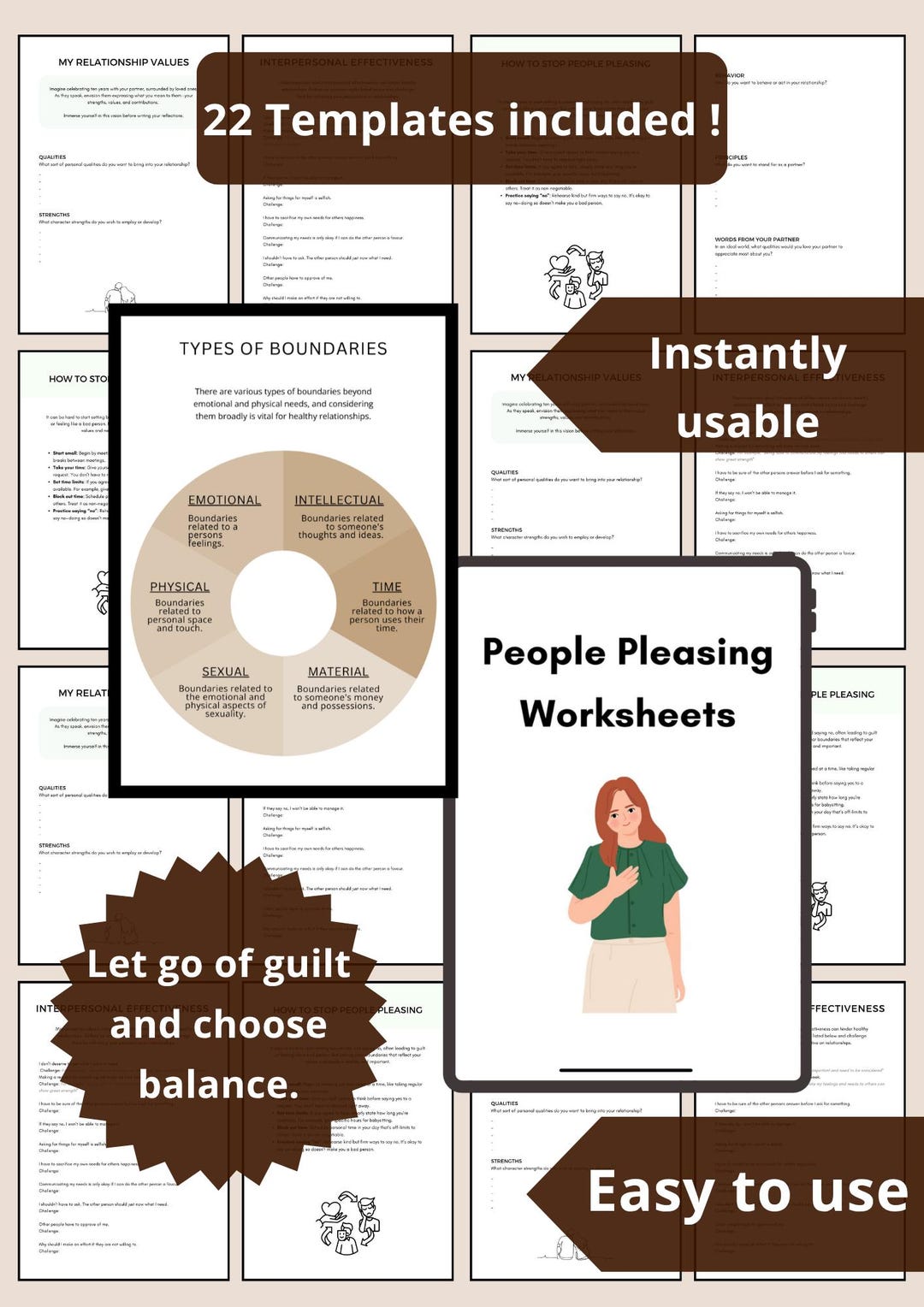 People Pleasing Worksheets - Etsy