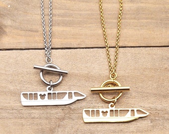 Gold Train Necklace - Etsy