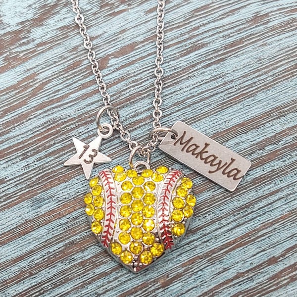 Softball Rhinestone - Etsy